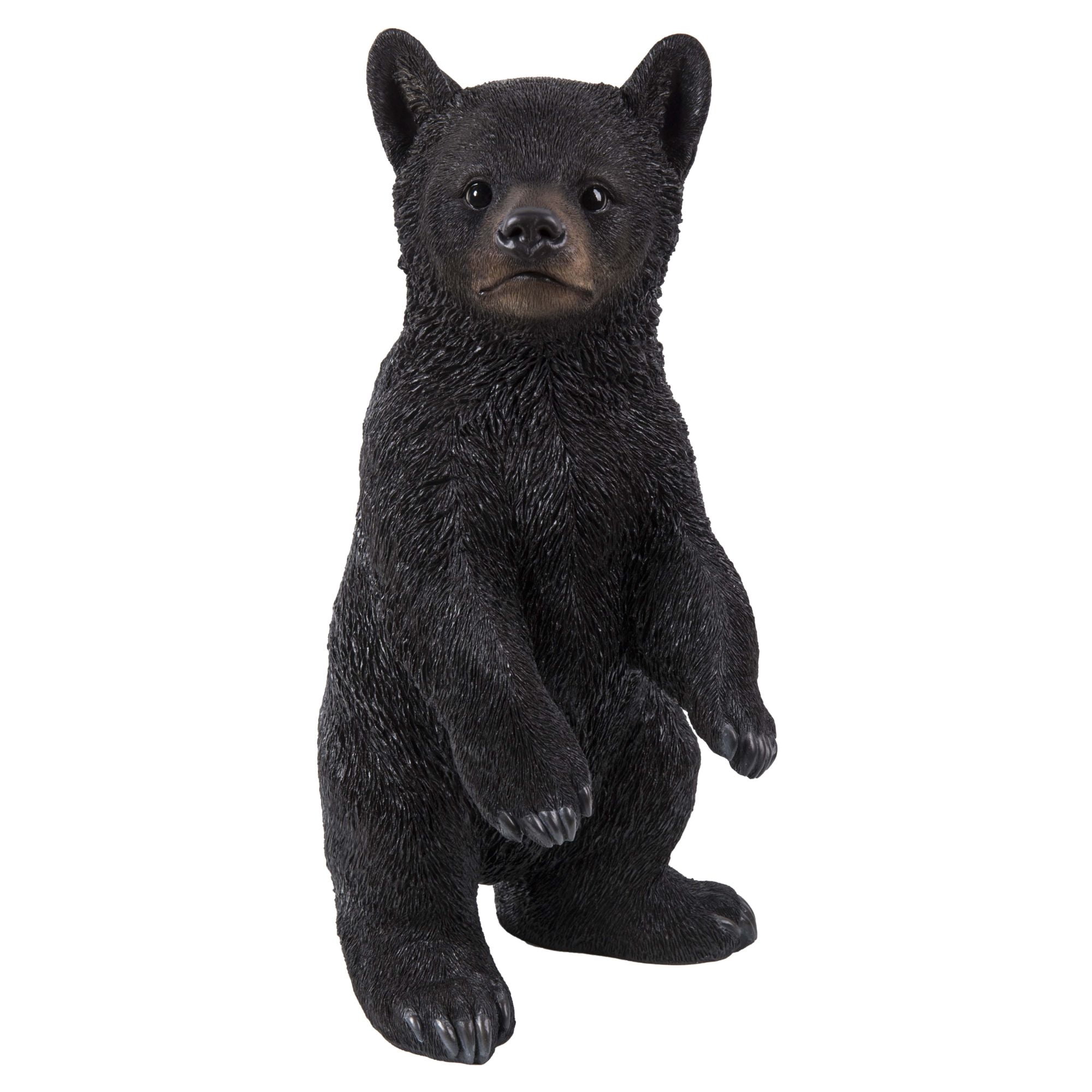 Hi-Line Gifts 22" Black and Brown Bear Cub Standing Statue - Walmart.com