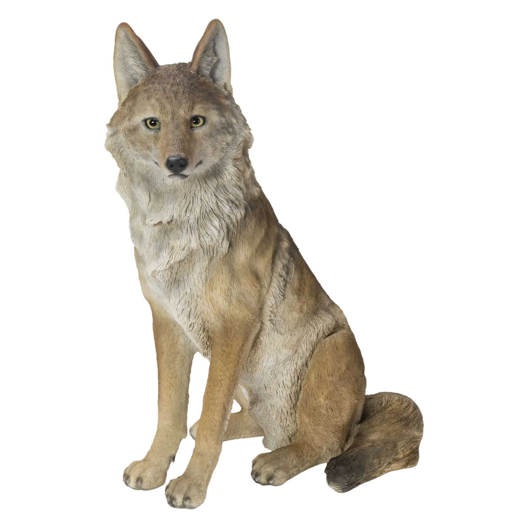 Hi-Line Gifts 22" Sitting Coyote Outdoor Garden Statue - Walmart.com