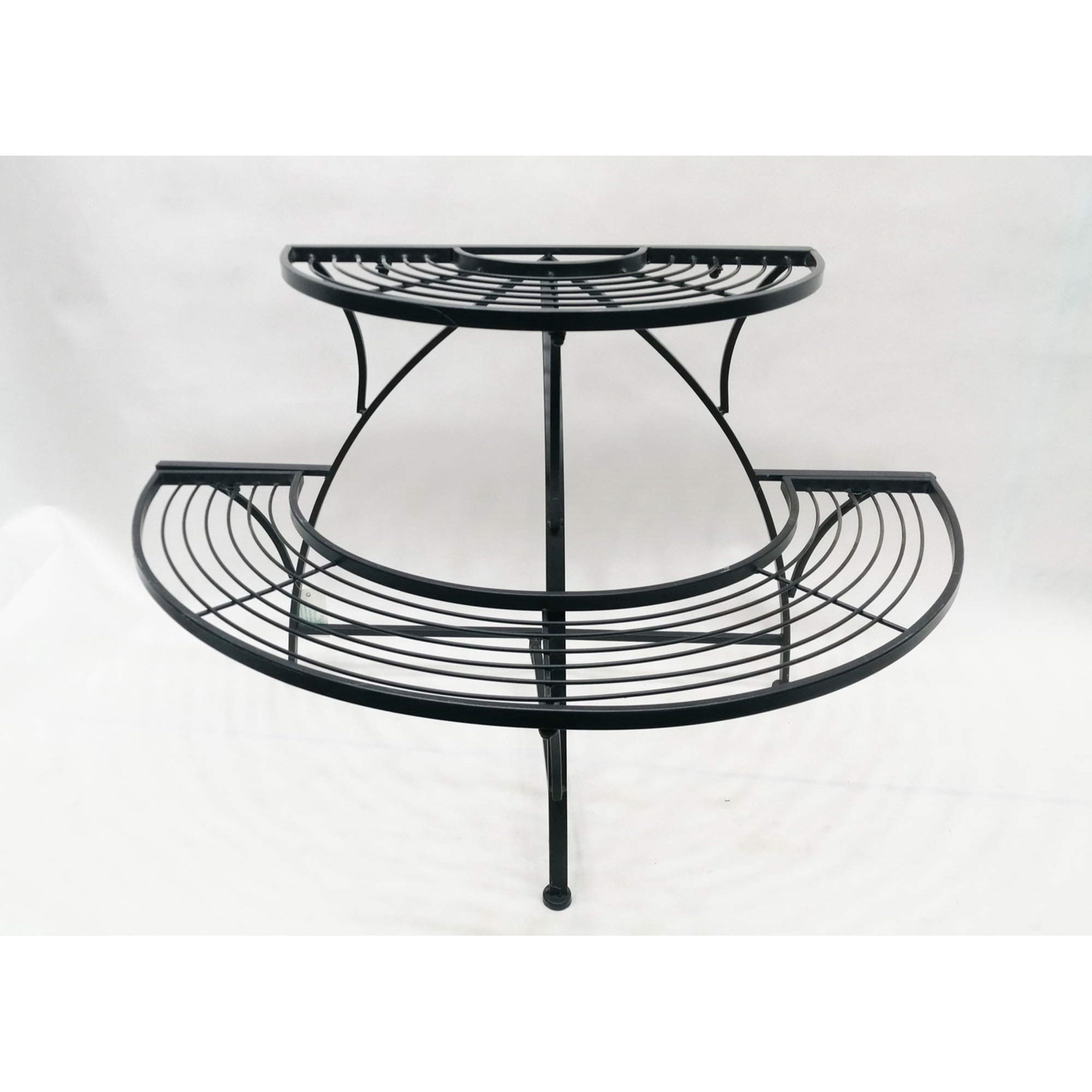 Hi-Line Gift Ltd 78672-C-BK Black Semi-Circle Plant And Display Stand ...