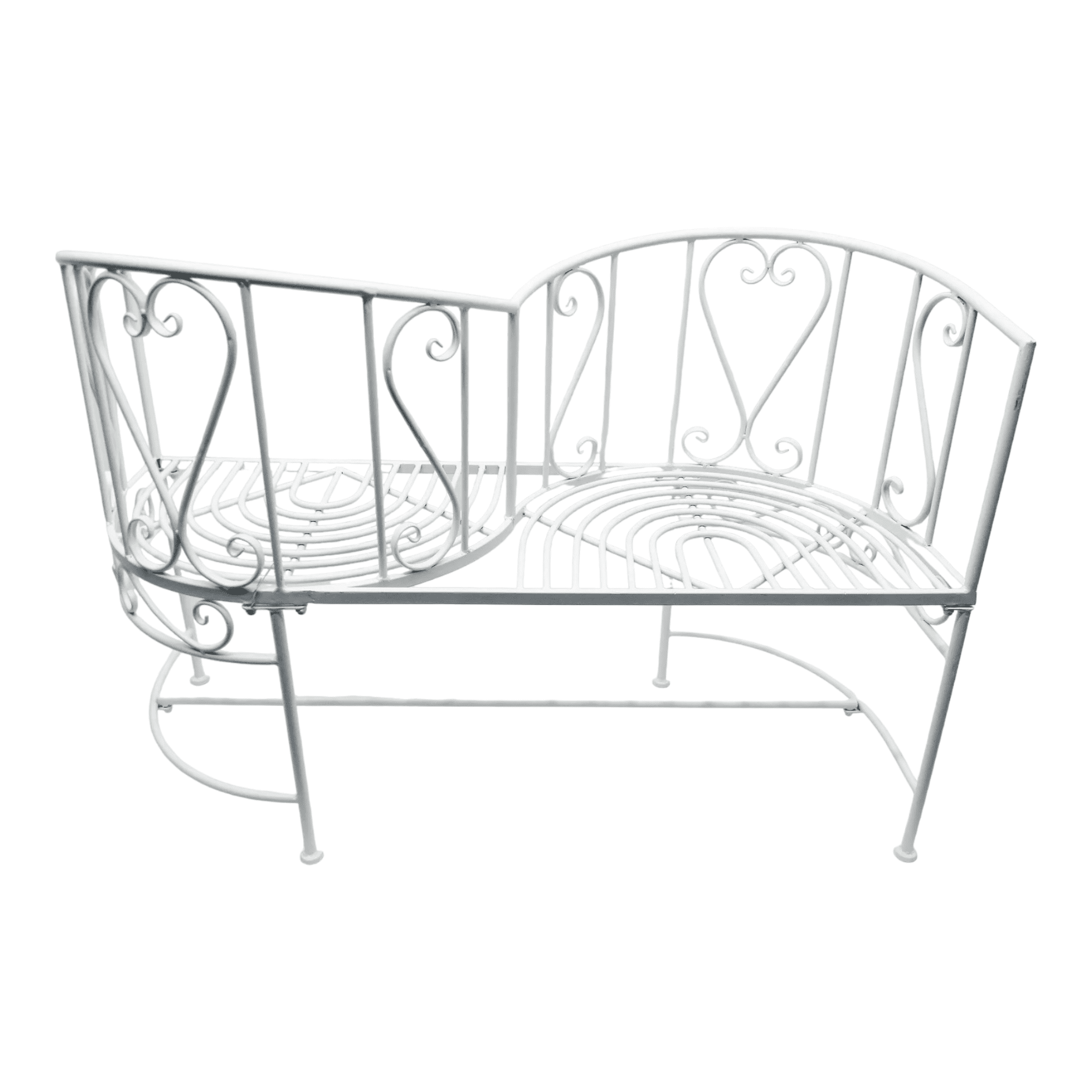 Hi-Line Gifts 3.25' Solid White Home Furniture Collections Vis-A-Vis ...