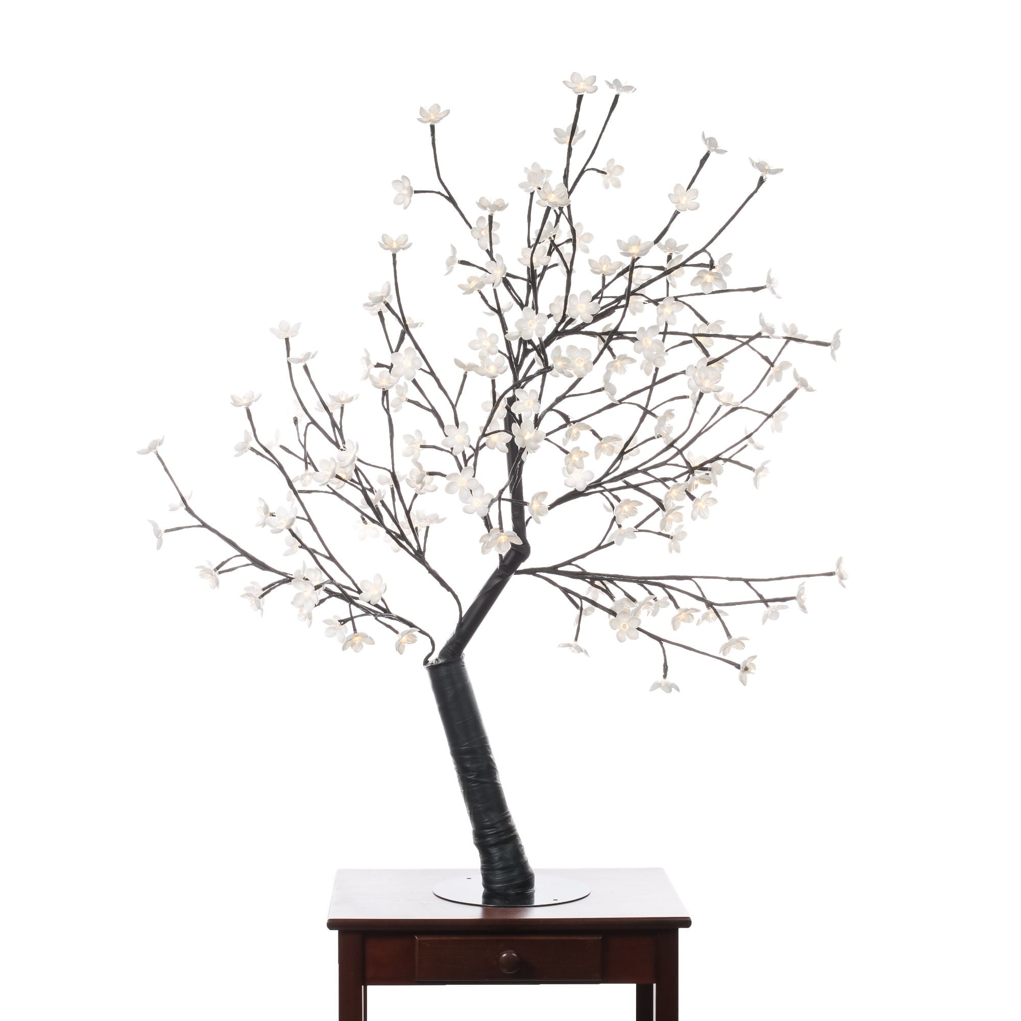 Hi-Line Gifts 47.25" Pre-Lit Cherry Blossom Outdoor Artificial Tree ...