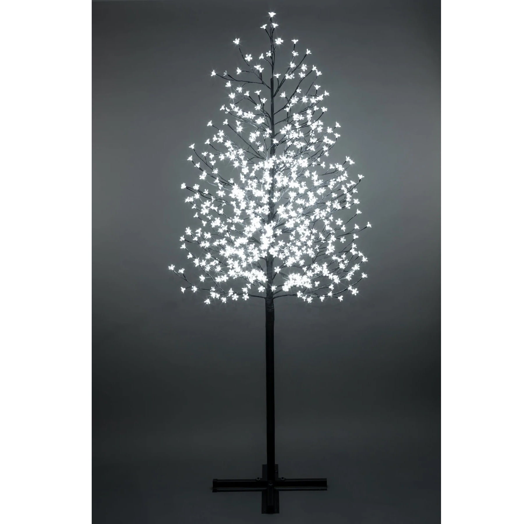 Hi-Line Gifts 8' Pre-Lit Cherry Blossom Artificial Tree with LED Clear ...