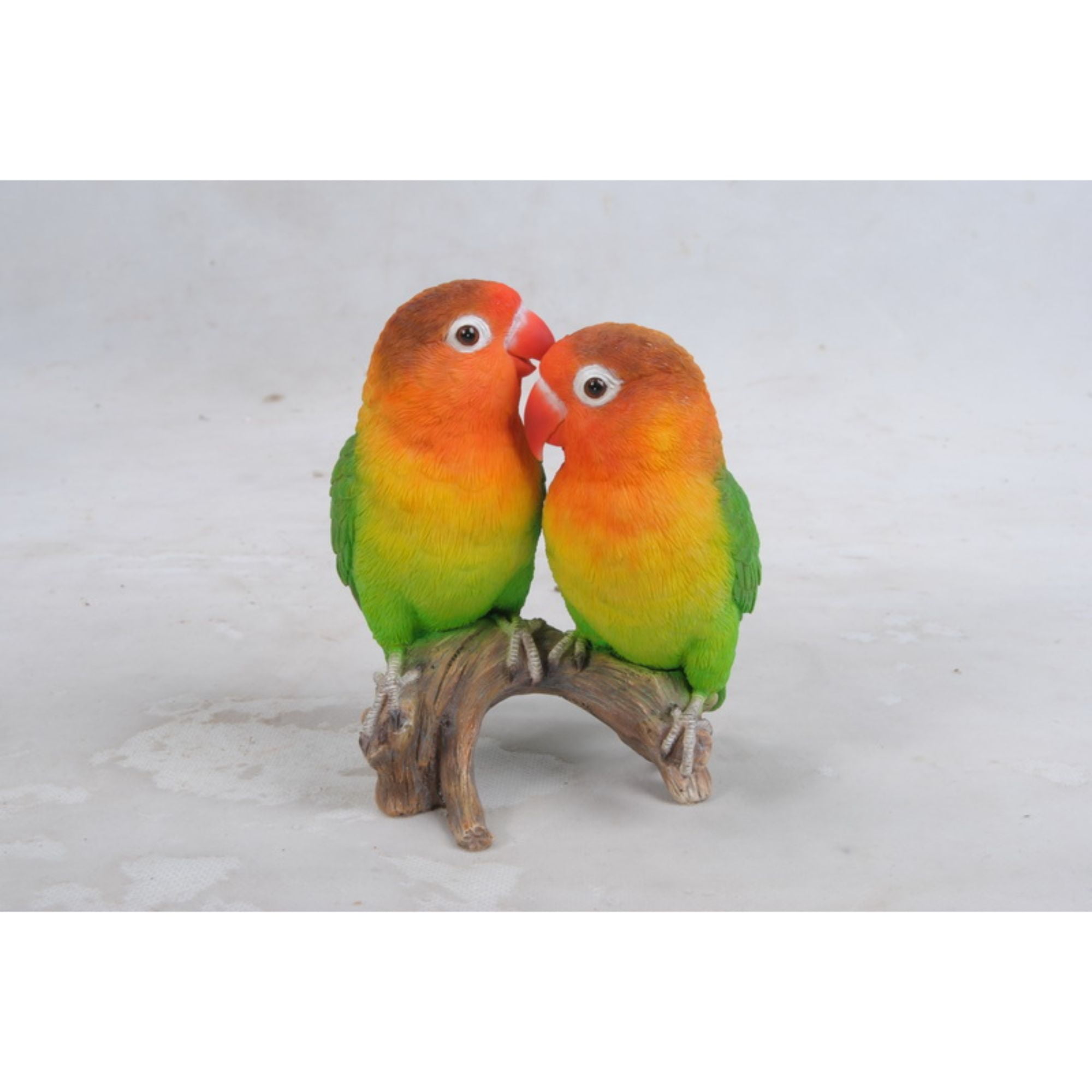 Hi-Line Gifts Parrots on Tree Branch Outdoor Garden Statue - 5.25 ...