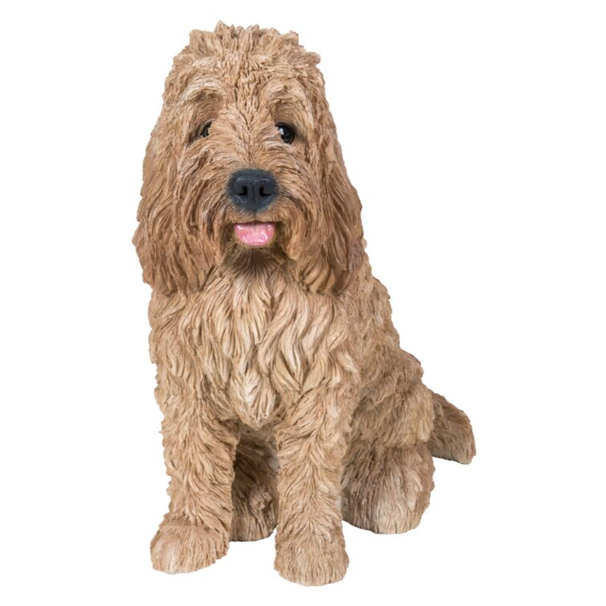 Hi-Line Gifts Sitting Cockapoo Dog Outdoor Garden Statue - 16.75 ...
