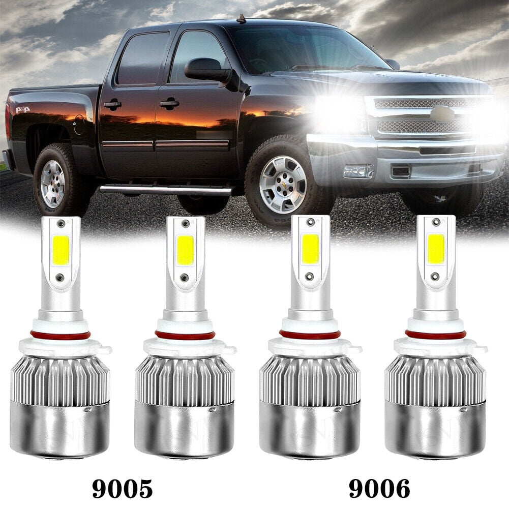 Hi/Lo 9005+9006 Combo LED Headlight Bulb for Chevy Silverado1500 2500 HD 2001-06 - Walmart.com