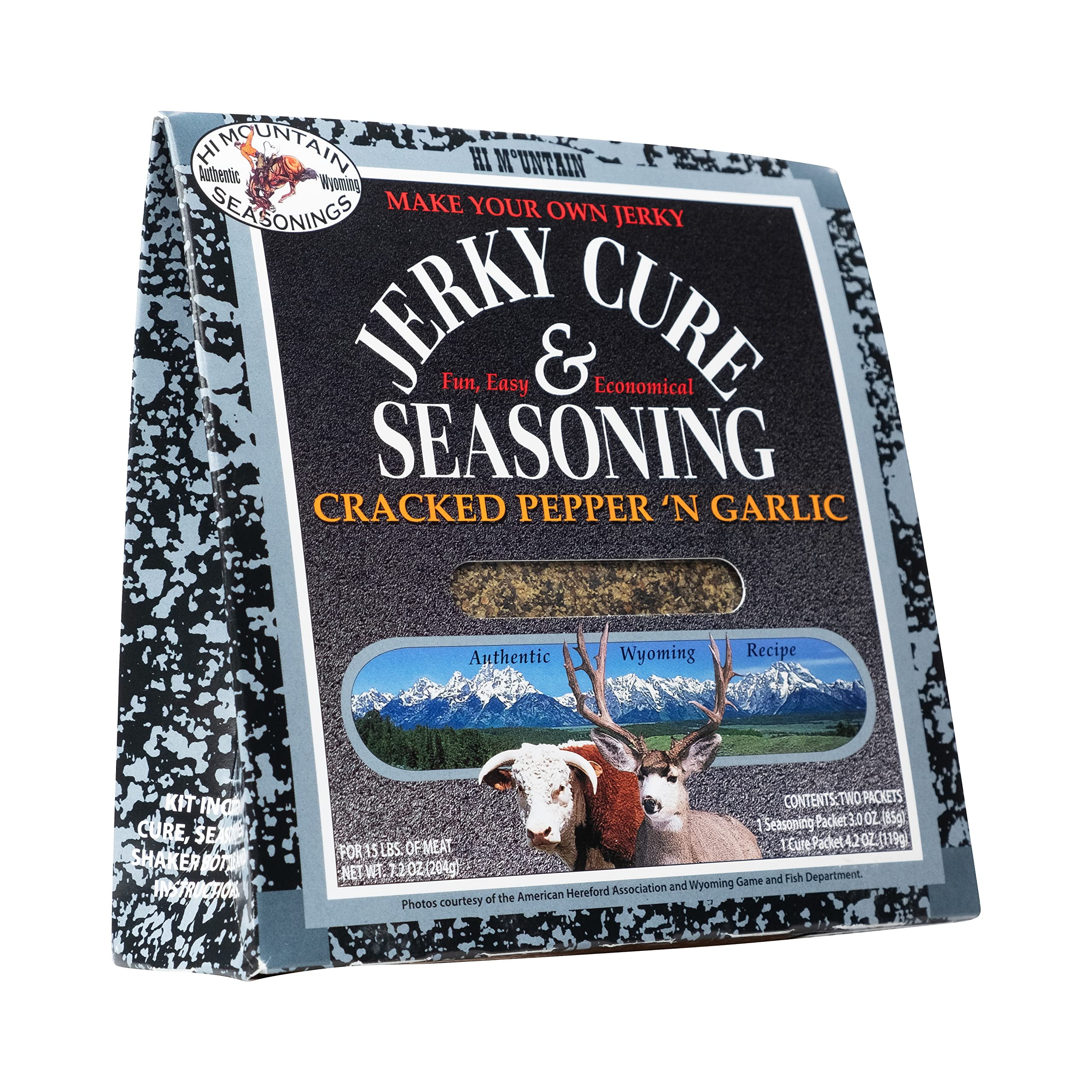 Hi Mountain Jerky Seasoning and Cure Kit | CRACKED PEPPER 'N GARLIC ...