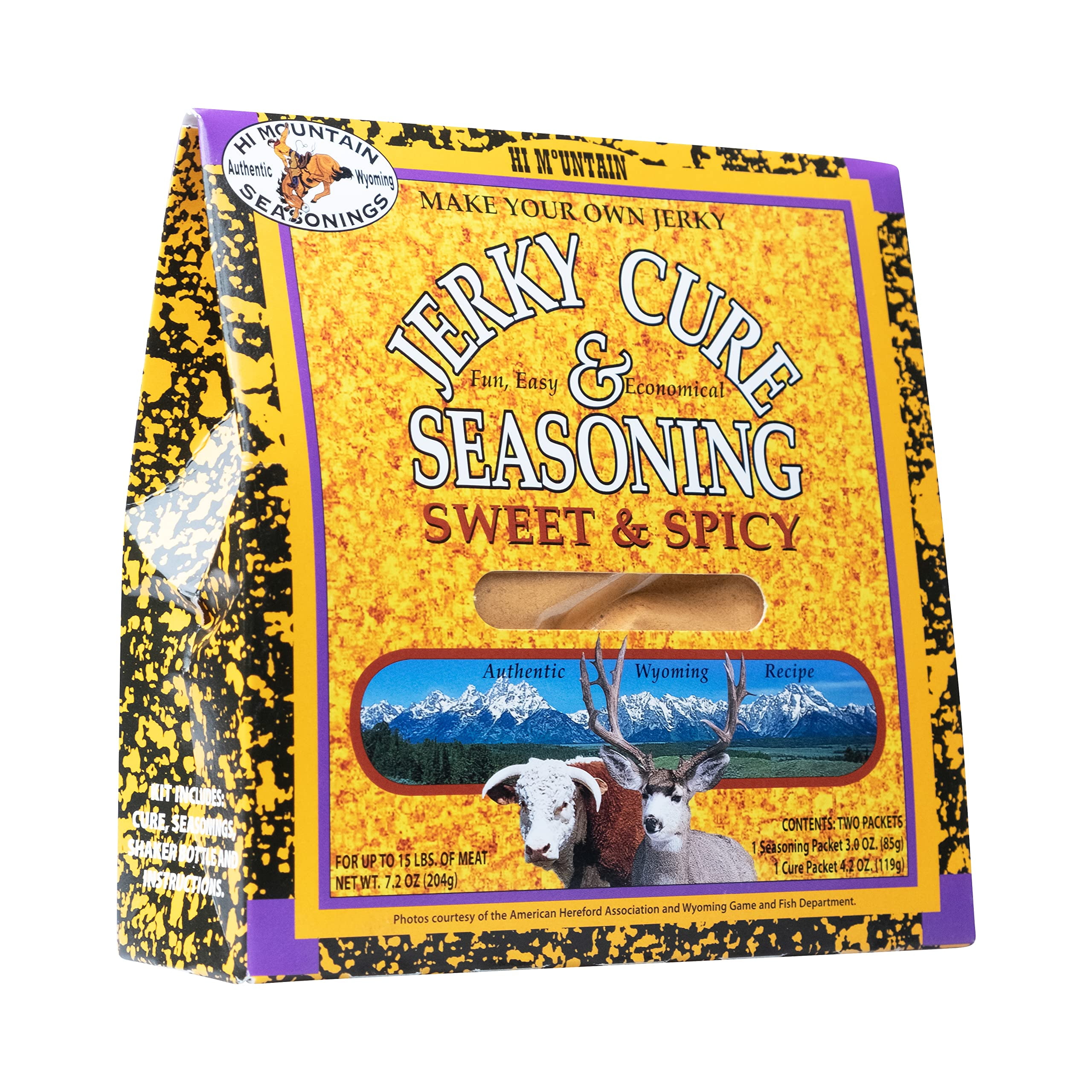 Hi Mountain Jerky Seasoning ESF27 and Cure Kit | SWEET & SPICY BLEND ...