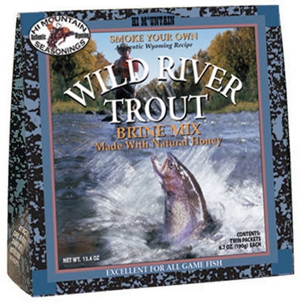 Hi Mountain Seasonings Wild River Trout Brine Kit - Smoke, Grill, or ...