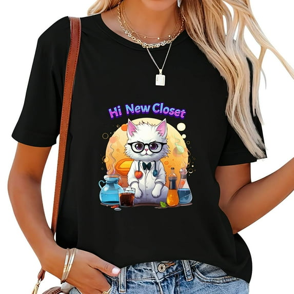 Hi New Closet Back to School Gifts Fashion-Forward Women's Graphic ...