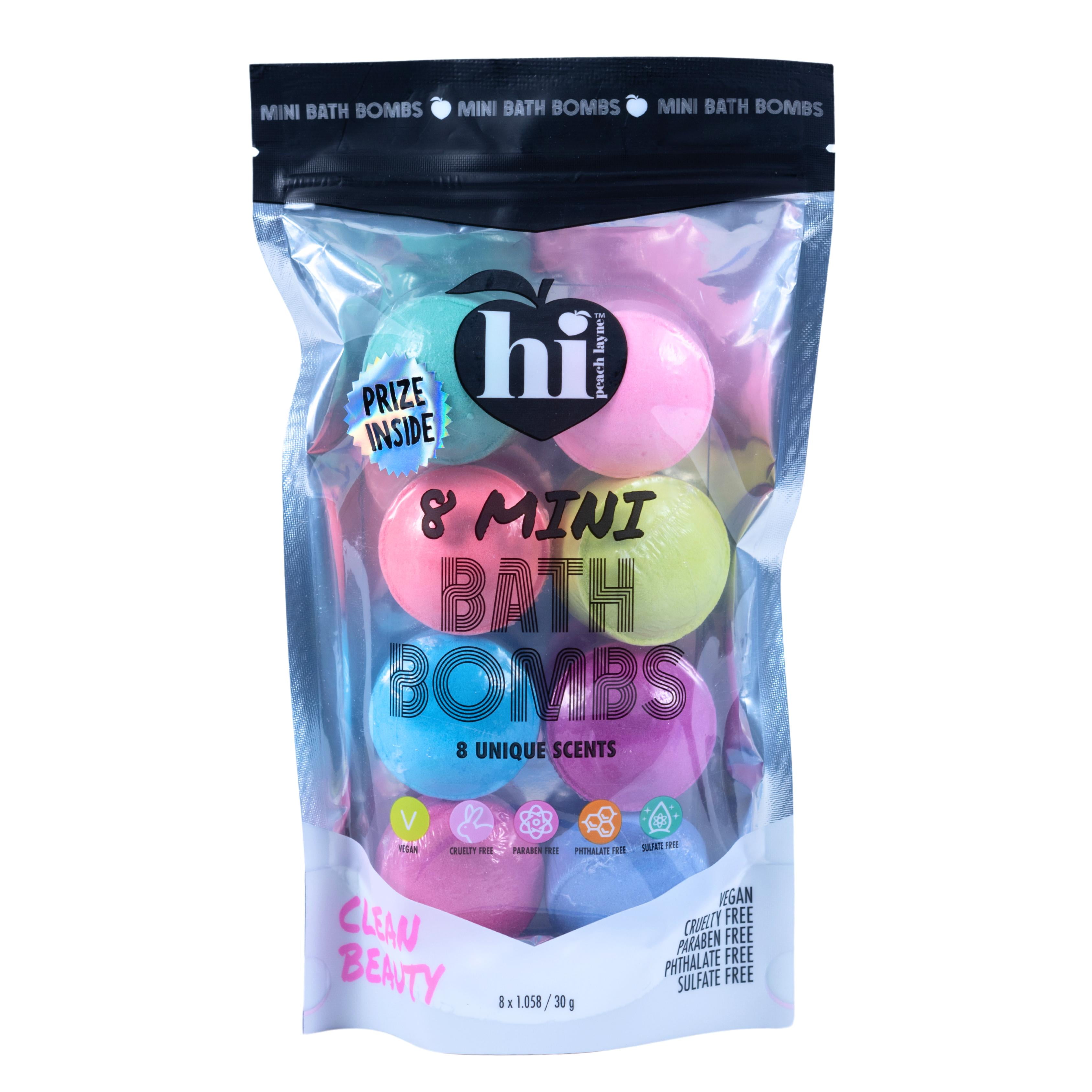 Hi Peach Layne 8 Count Bath Bomb Bag, Multi-Color with Prize, 8 x 1 ...