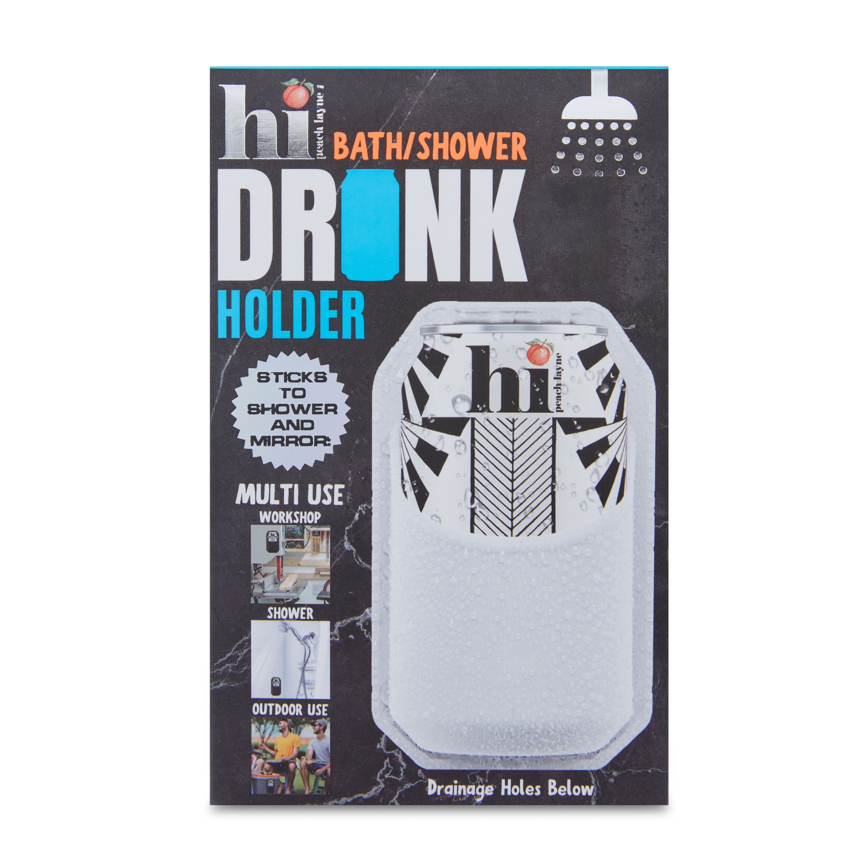 Hi Peach Layne Bath and Shower Drink Holder, White - Walmart.com