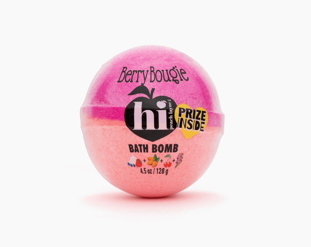 Hi Peach Layne Berry Bougie Hot Pink and Peach Bath Bomb with Prize ...