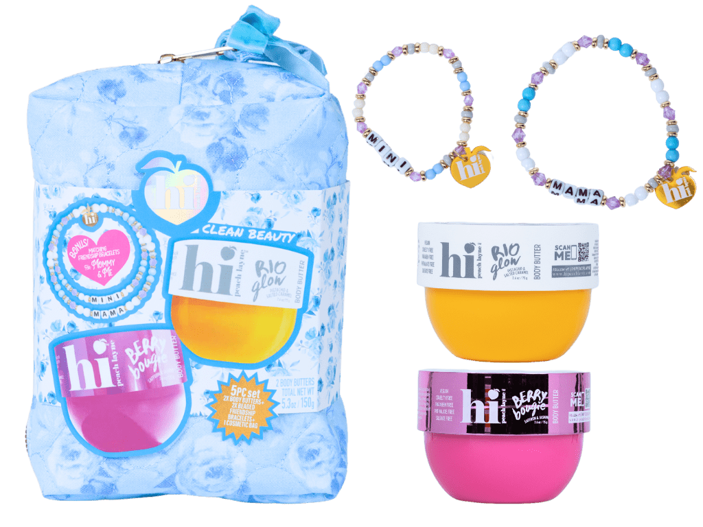 Hi Peach Layne Mommy and Me 5 Pieces Body Butters Set, Blue Cosmetic ...