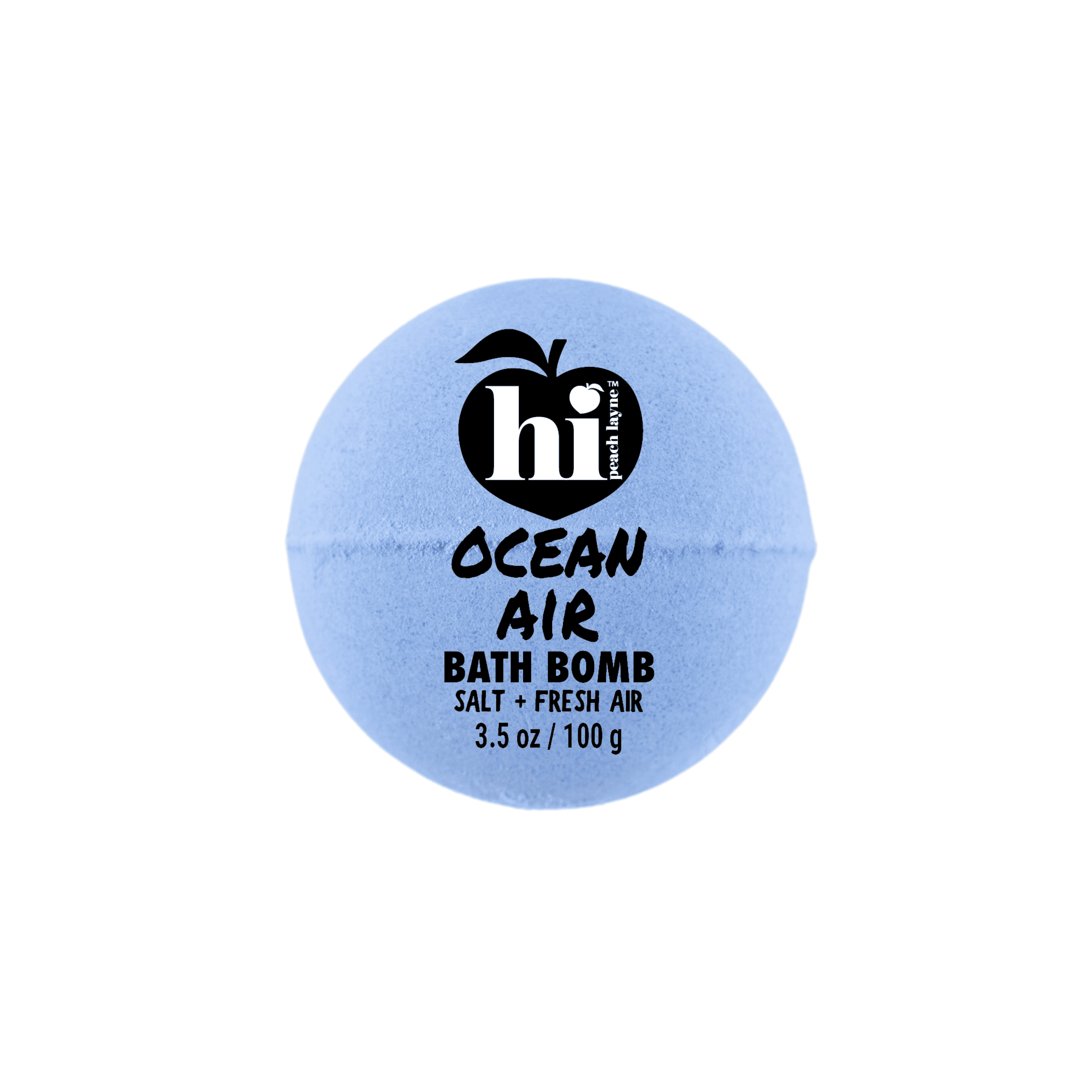 Hi Peach Layne Ocean Air Sky Blue Bath Bomb, Coconut Water and ...