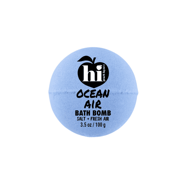 Hi Peach Layne Ocean Air Sky Blue Bath Bomb, Coconut Water and ...