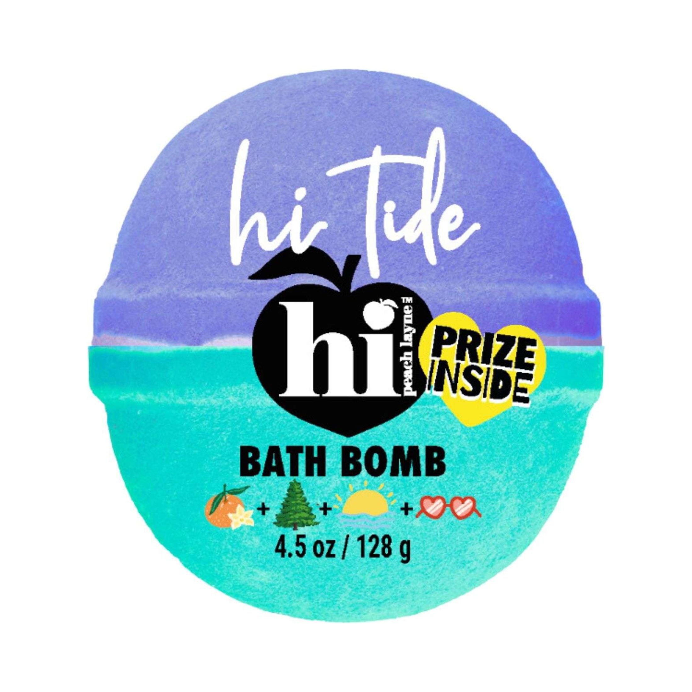 Hi Peach Layne Periwinkle and Turquoise Clean Beauty Water Bath Bomb ...
