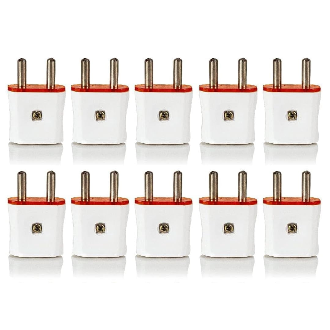 Hi-Plasst 2 pin plug top 6 amp (10 Pieces)|| two pin plug for Fan Table ...