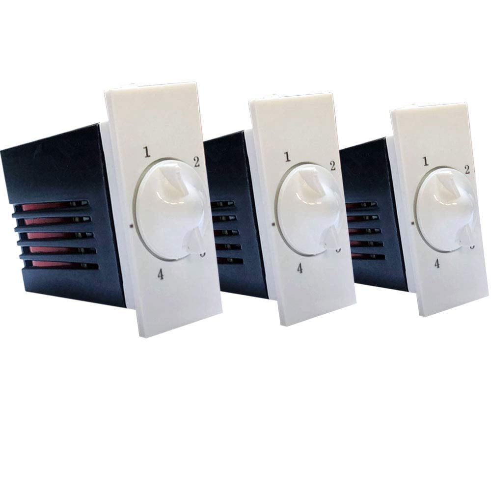 Hi-Plasst Switch Nixon (3pcs) 1M Switch Type Ceiling Fan Regulator, 4 ...