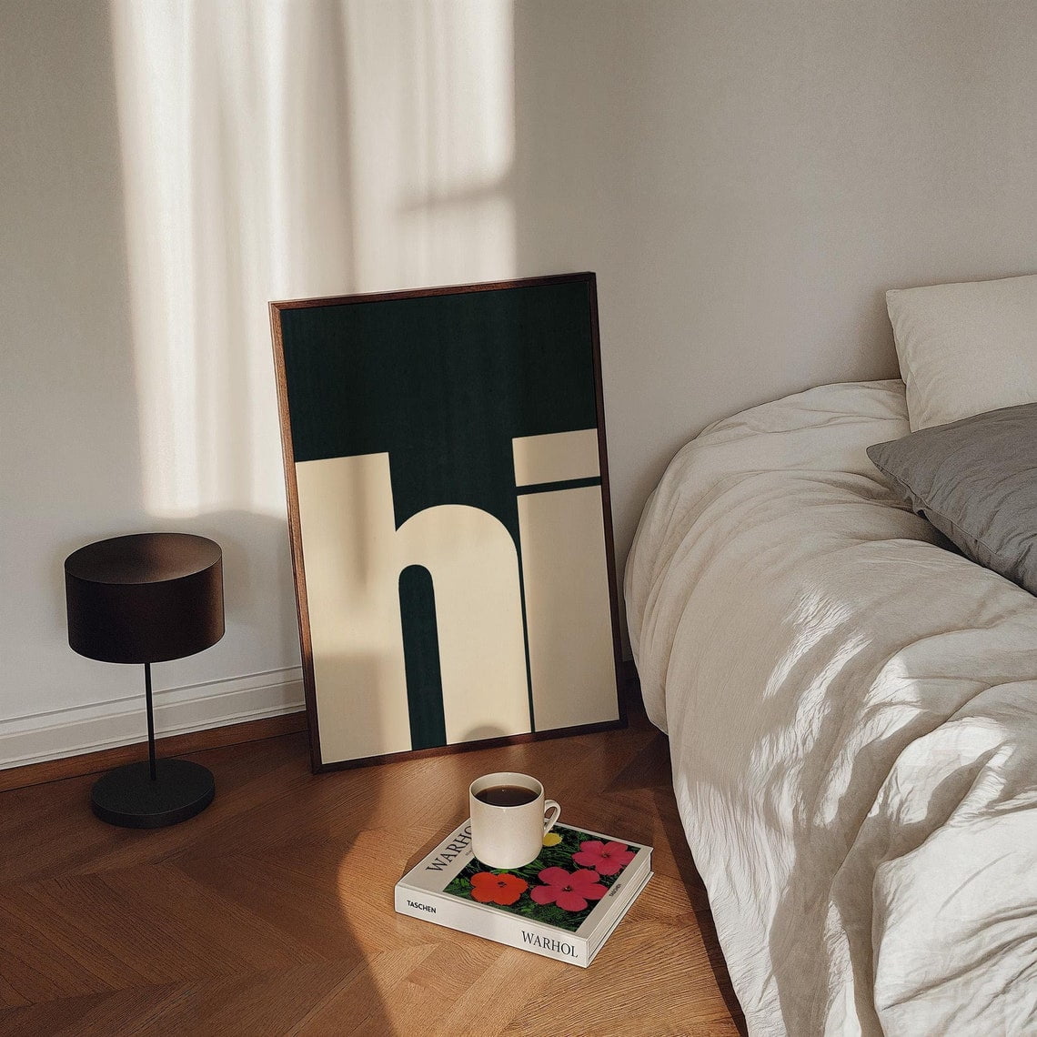 Hi Poster Welcome Wall Art Trendy Entryway Entrance Hello Aesthetic ...