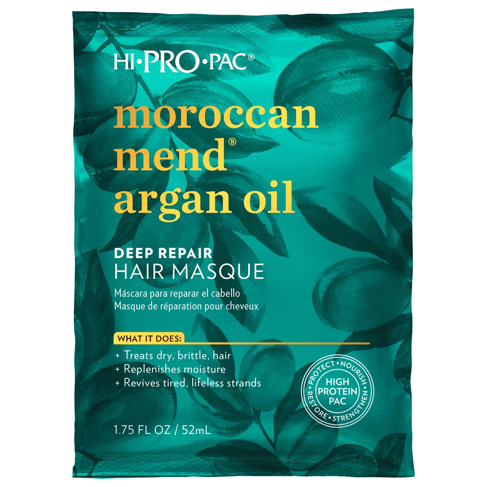 Hi-Pro-Pac Moroccan Mend Argan Oil Deep Repair Hair Mask to Moisturize ...