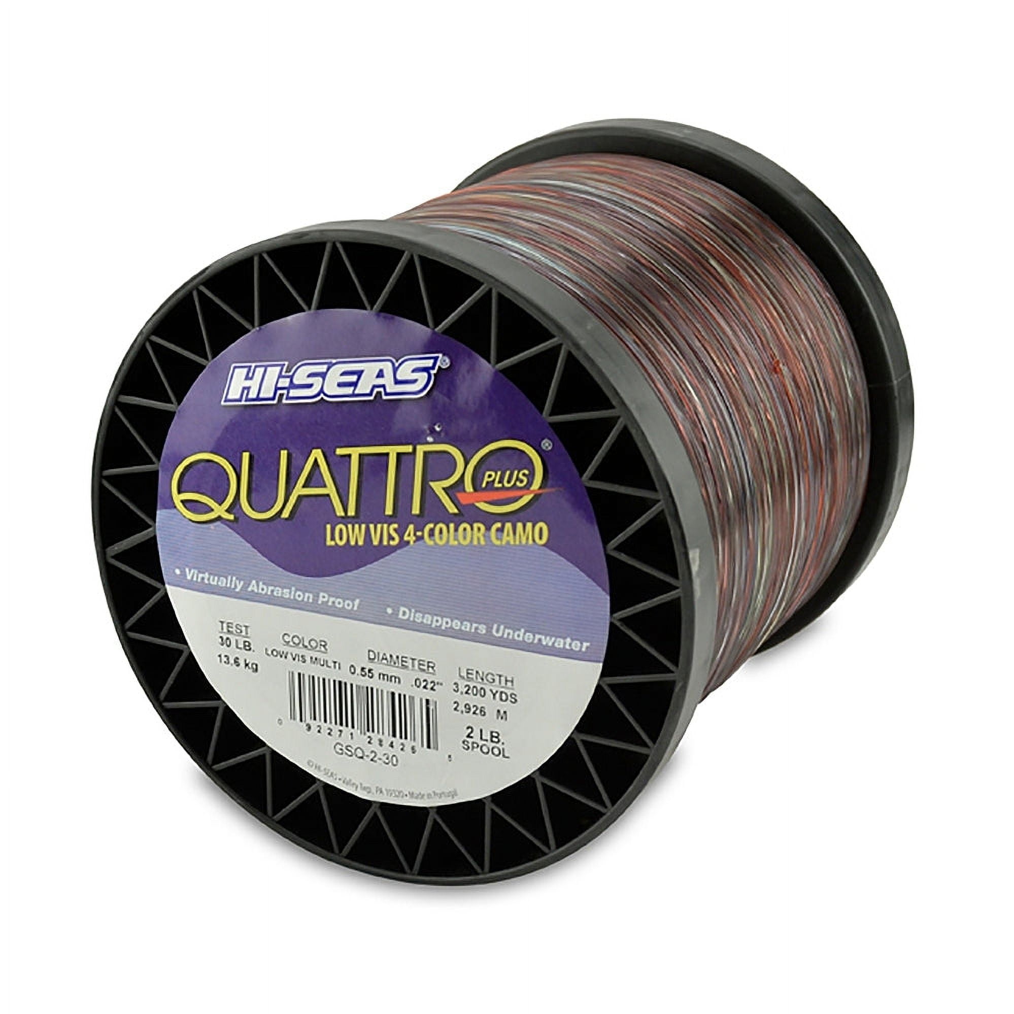 Hi-Seas GSQ-2-60 Quattro Plus Monofilament Line 60 lb 4-Color Camo ...