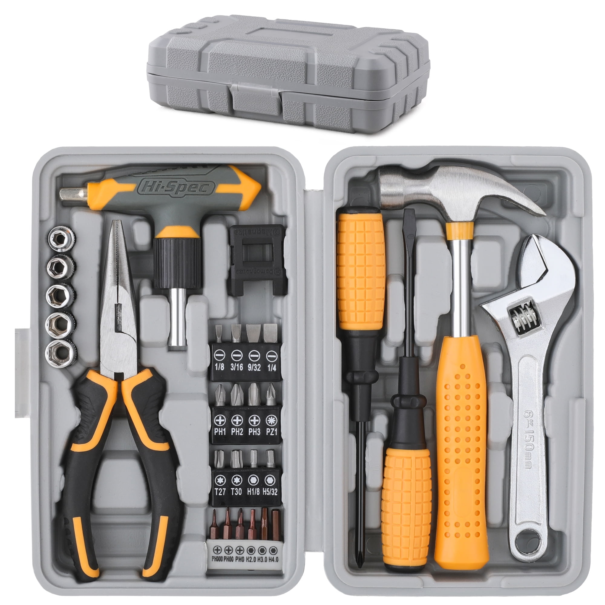 Hi-Spec 30pc Small Compact Hand Tool Kit for Home Office DIY Repairs in ...