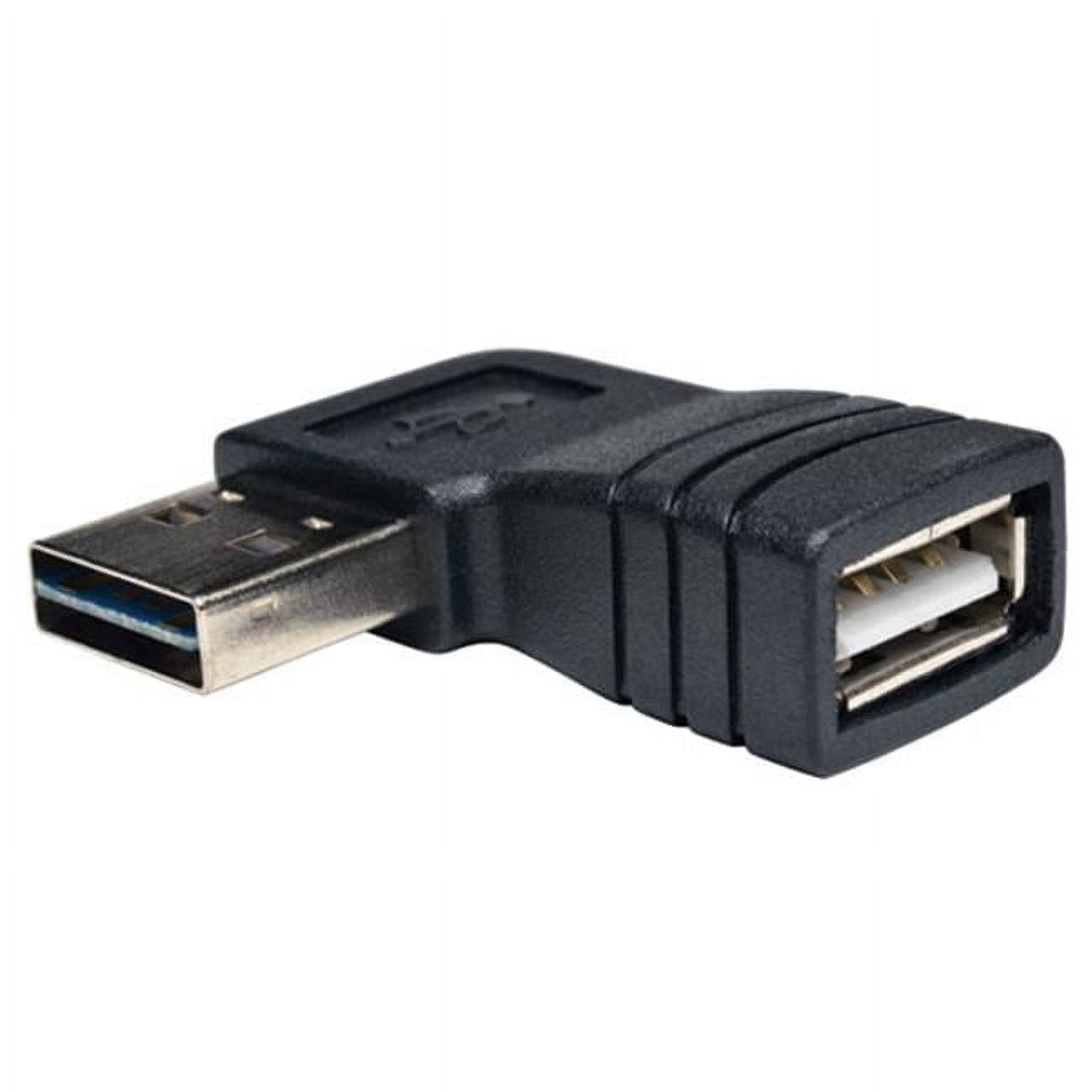 Hi-Speed Adapter, USB 2.0, Reversible A To Right Angle A, M-F - Walmart.com