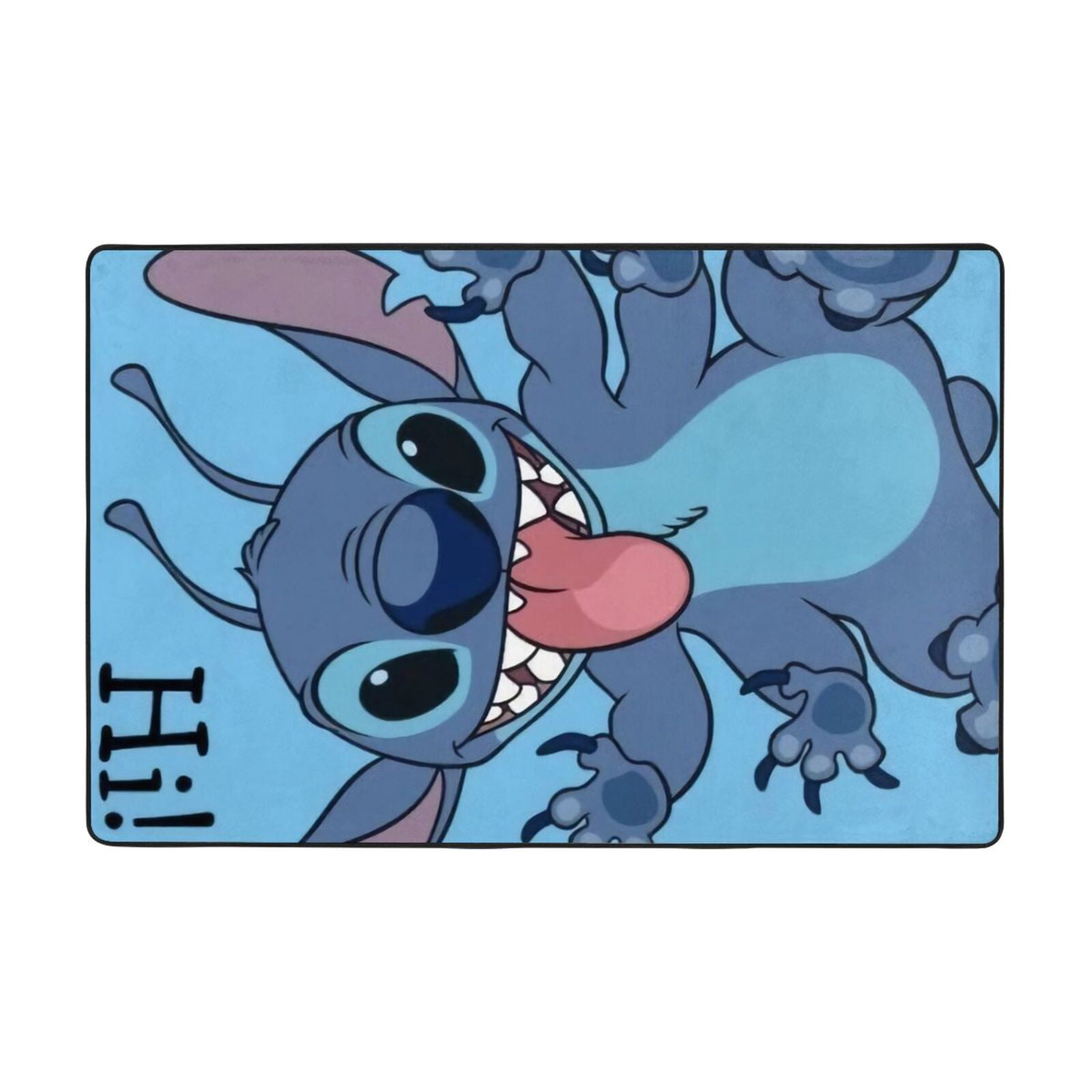 Hi Stitch Gamer Rug Room Non-Slip Gaming Rug Cool Graffiti Gaming ...