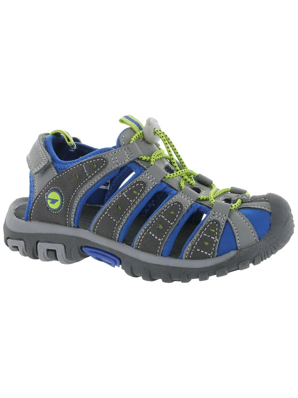Hi-Tec Boys 31482 Shore Ch Sandals Grey/Cobalt/Limoncello - Walmart.com