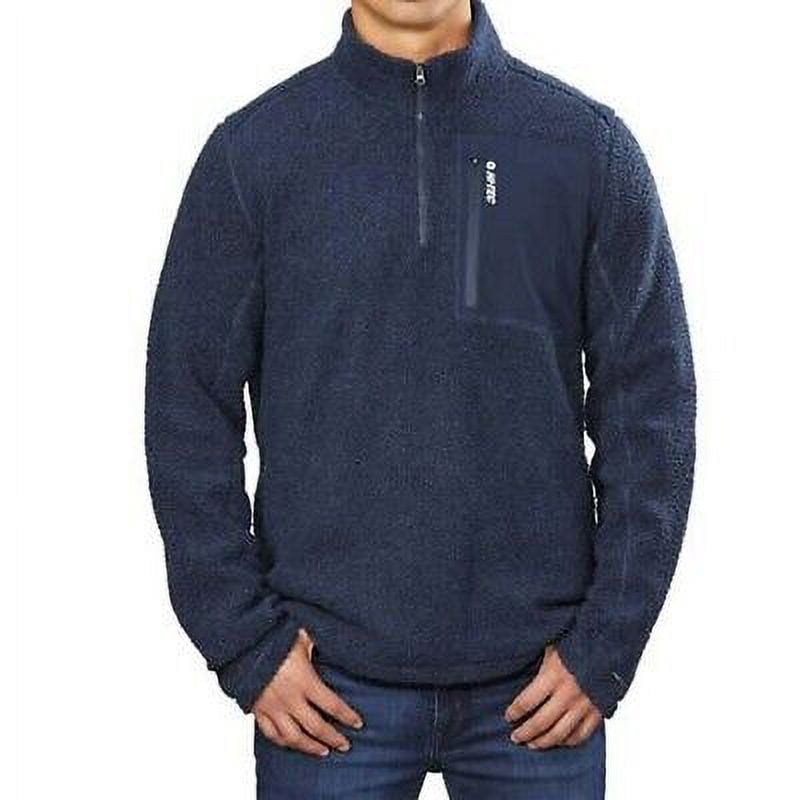 Hi-Tec Men's Heat Retention Wrinkle Free Quarter Zip Soft Fleece ...