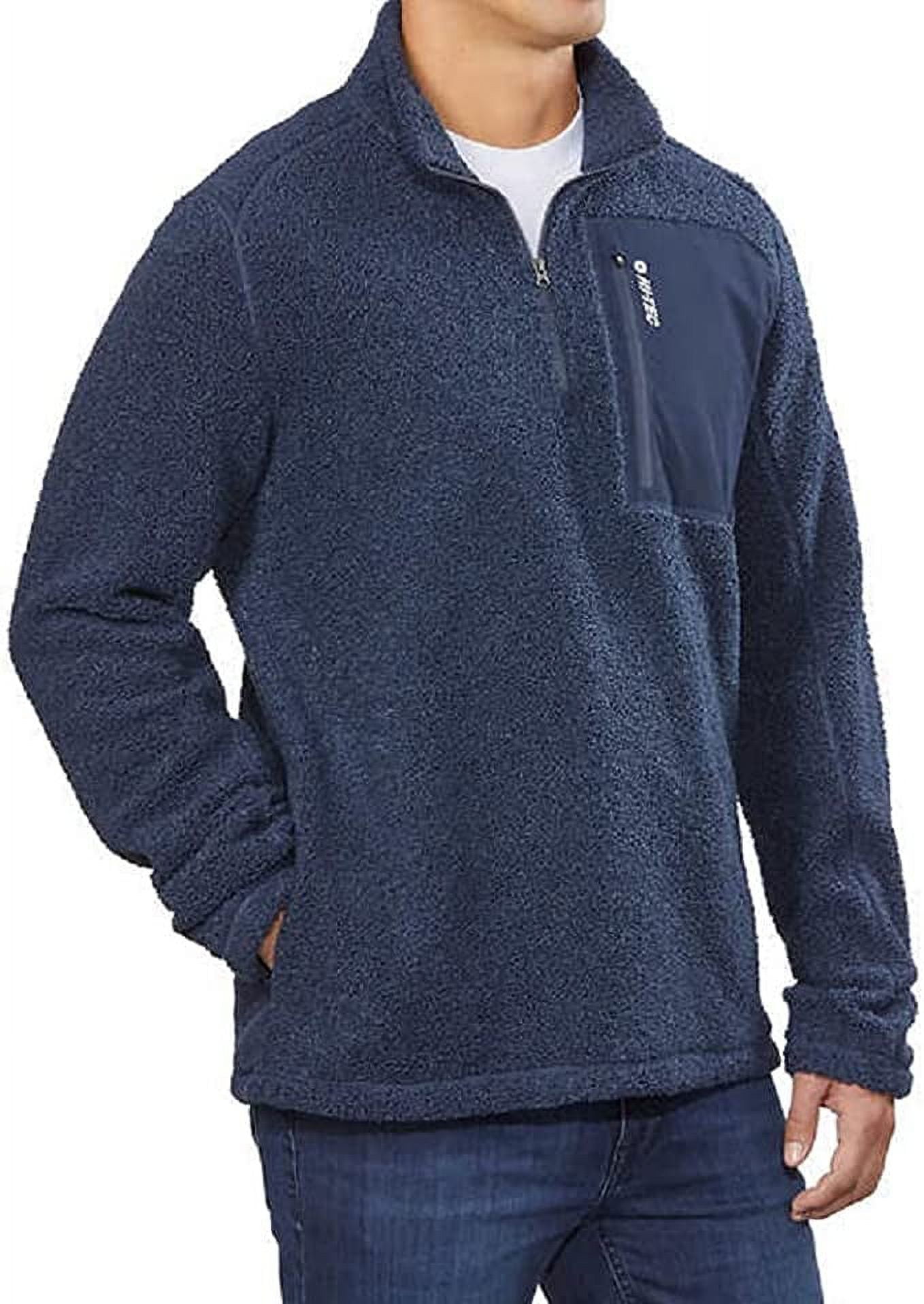 Hi-Tec Men’s ¼ Zip Pullover (XL, Blue) - Walmart.com