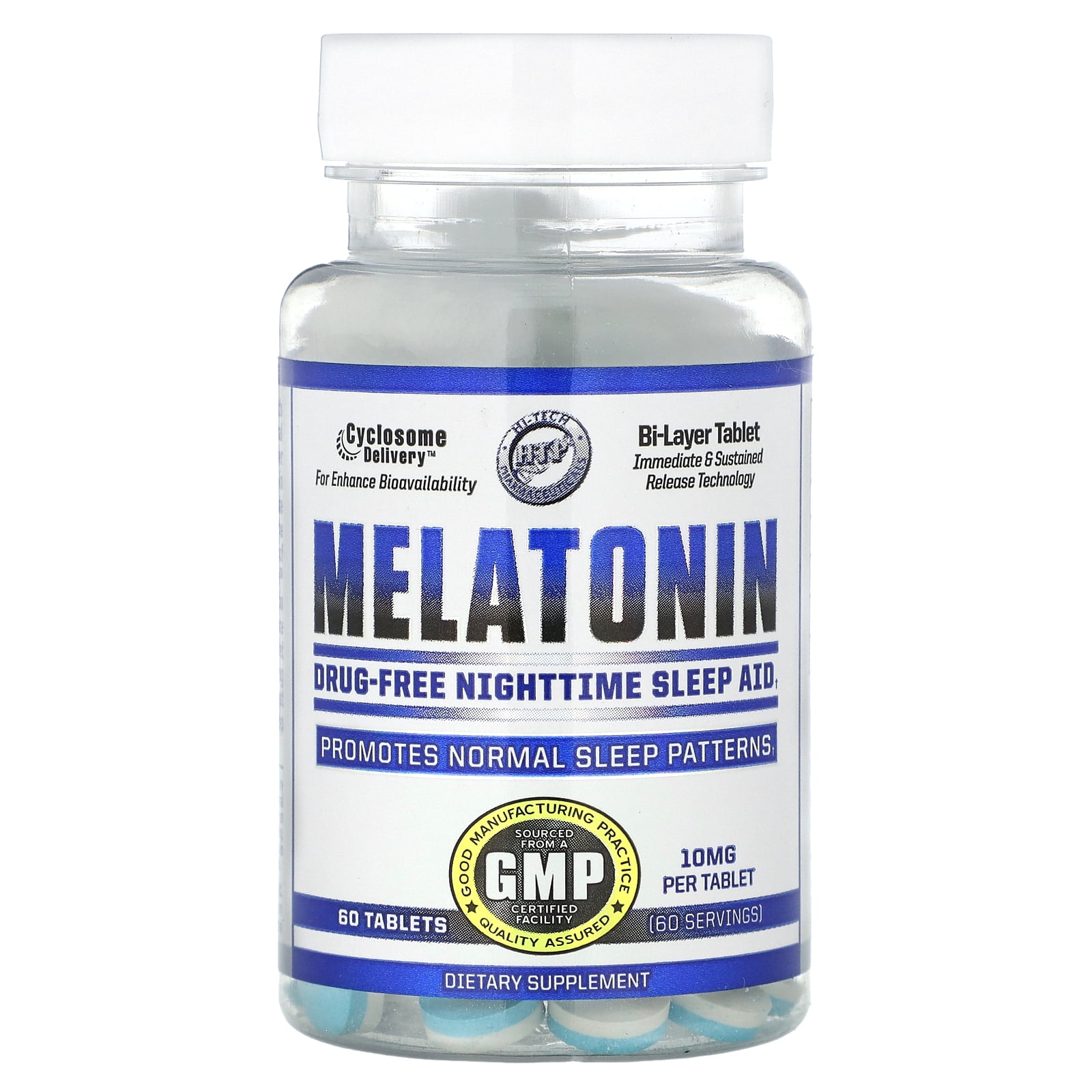Hi Tech Pharmaceuticals Melatonin, 10 mg, 60 Tablets - Walmart.com
