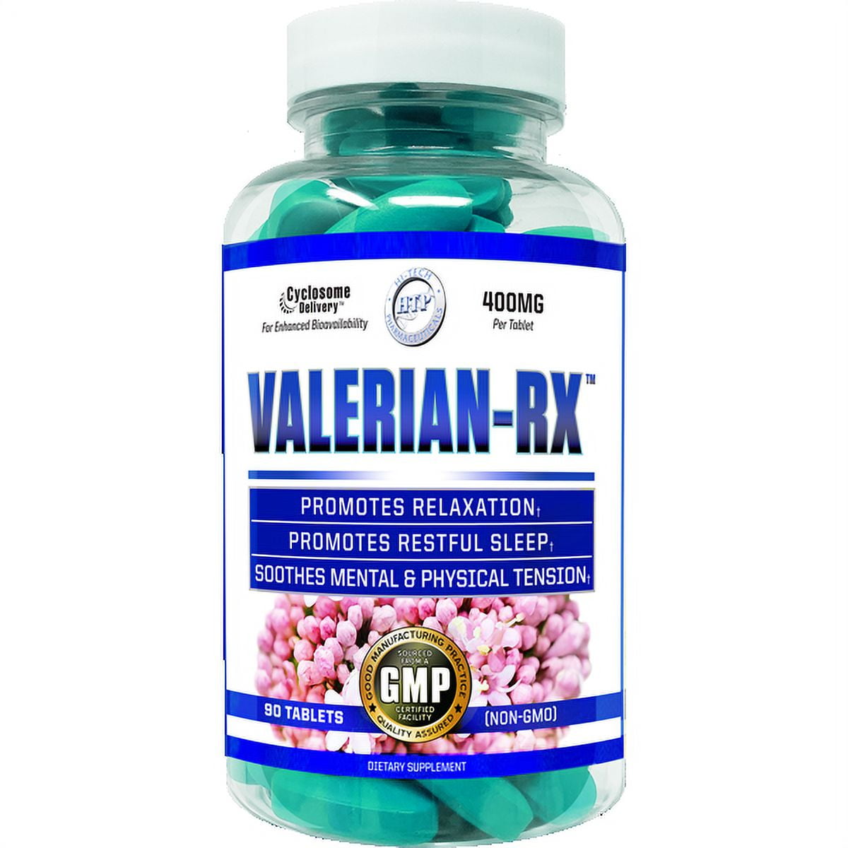 Hi Tech Pharmaceuticals Valerian-RX, 400 mg, 90 Tablets - Walmart.com
