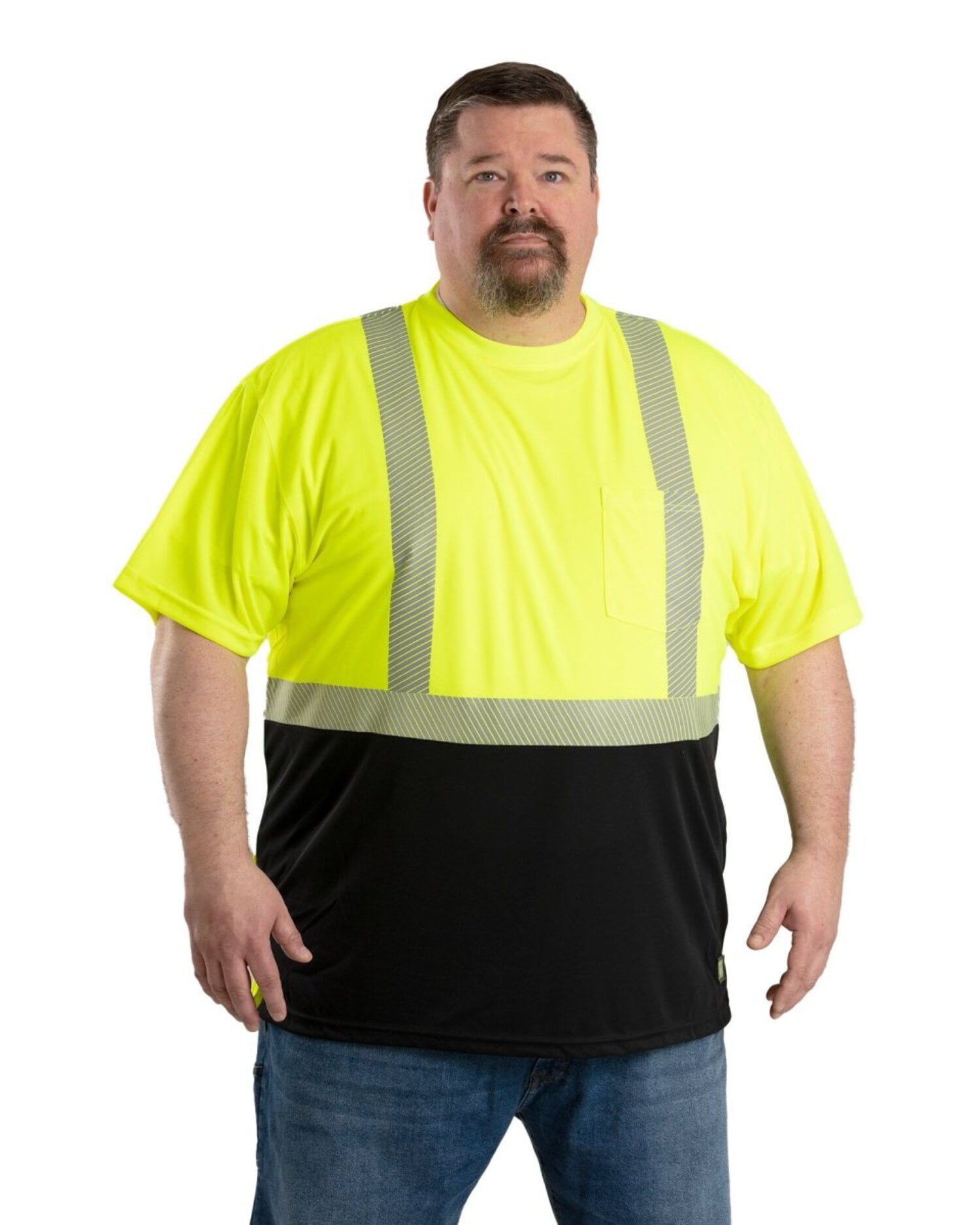 Hi Vis Class 2 Color Block T-Shirt - Walmart Business Supplies