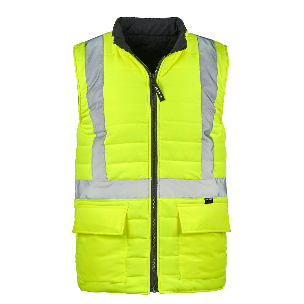 Hi-Vis Reversible Insulated Safety Vest, Class 2, Medium, SAFEGEAR ...