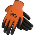 Hi-Vis Seamless Knit HPPE/Glass Glove with Double-Dipped Nitrile Coated ...
