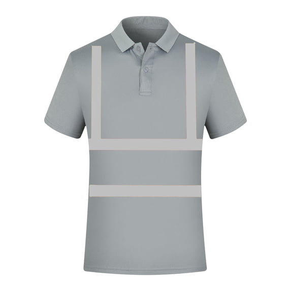 Hi Vis Shirts for Men ANSI Class 3 Safety Reflective Short Sleeve ...