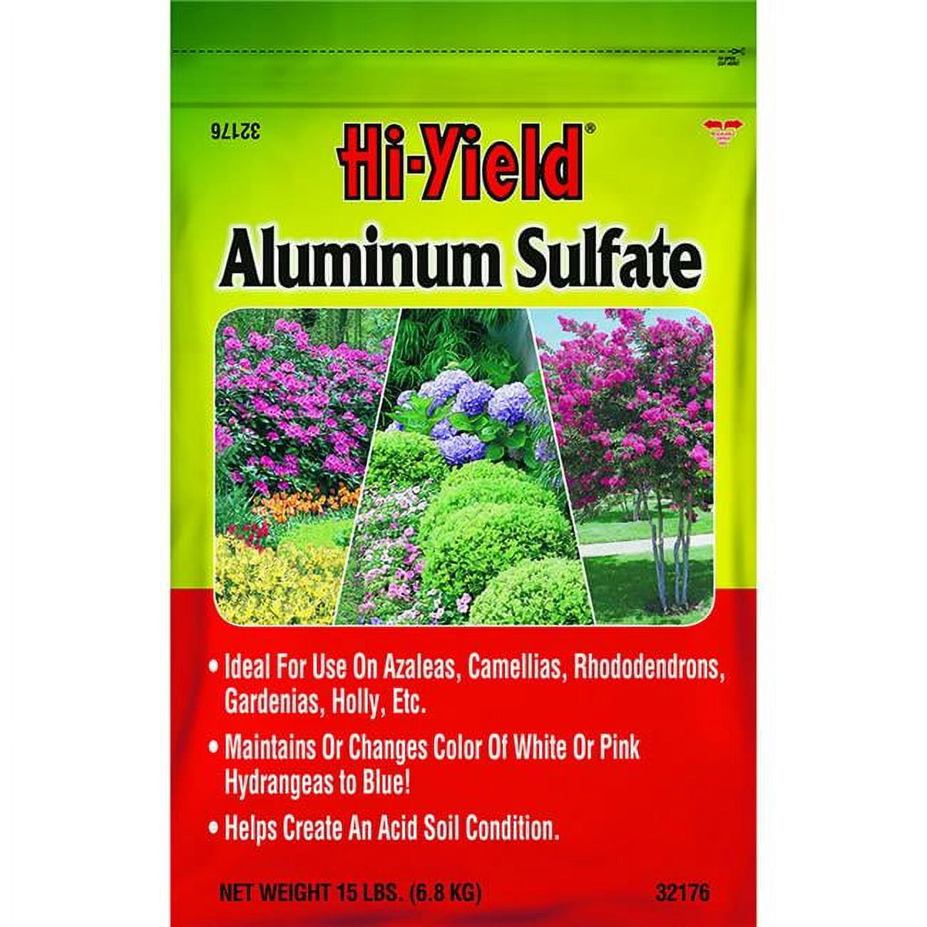 Hi-Yield 12 lbs Aluminum Sulfate for Hydrangeas, Garden Plants, Azaleas ...