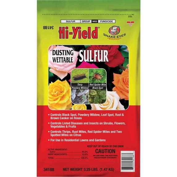 Hi-Yield 434188 3.25 lbs Dusting Wettable Sulfur - CA MP12 - Walmart.com