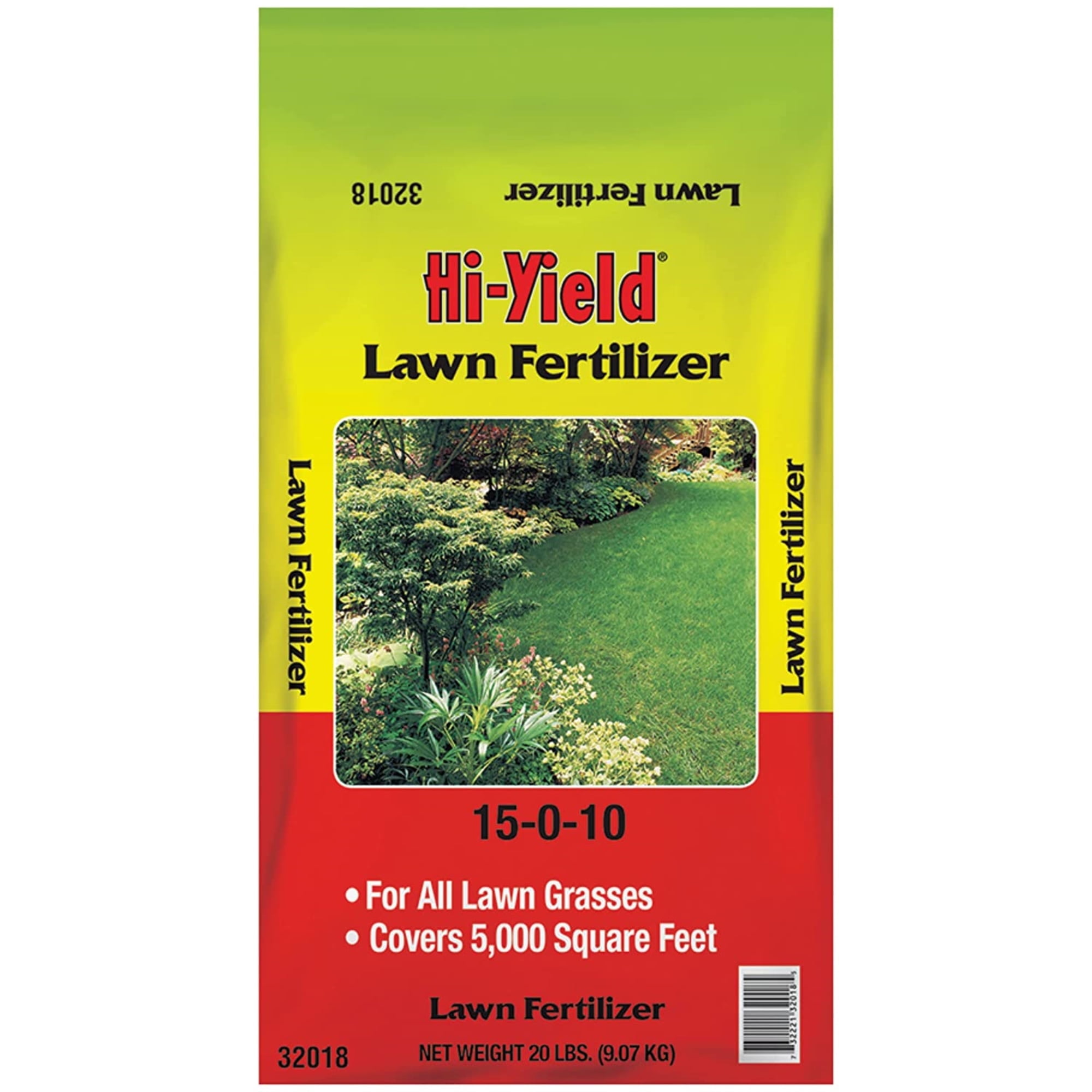 Hi-Yield (32018) Lawn Fertilizer 15-0-10 (20 lbs.) - Walmart.com