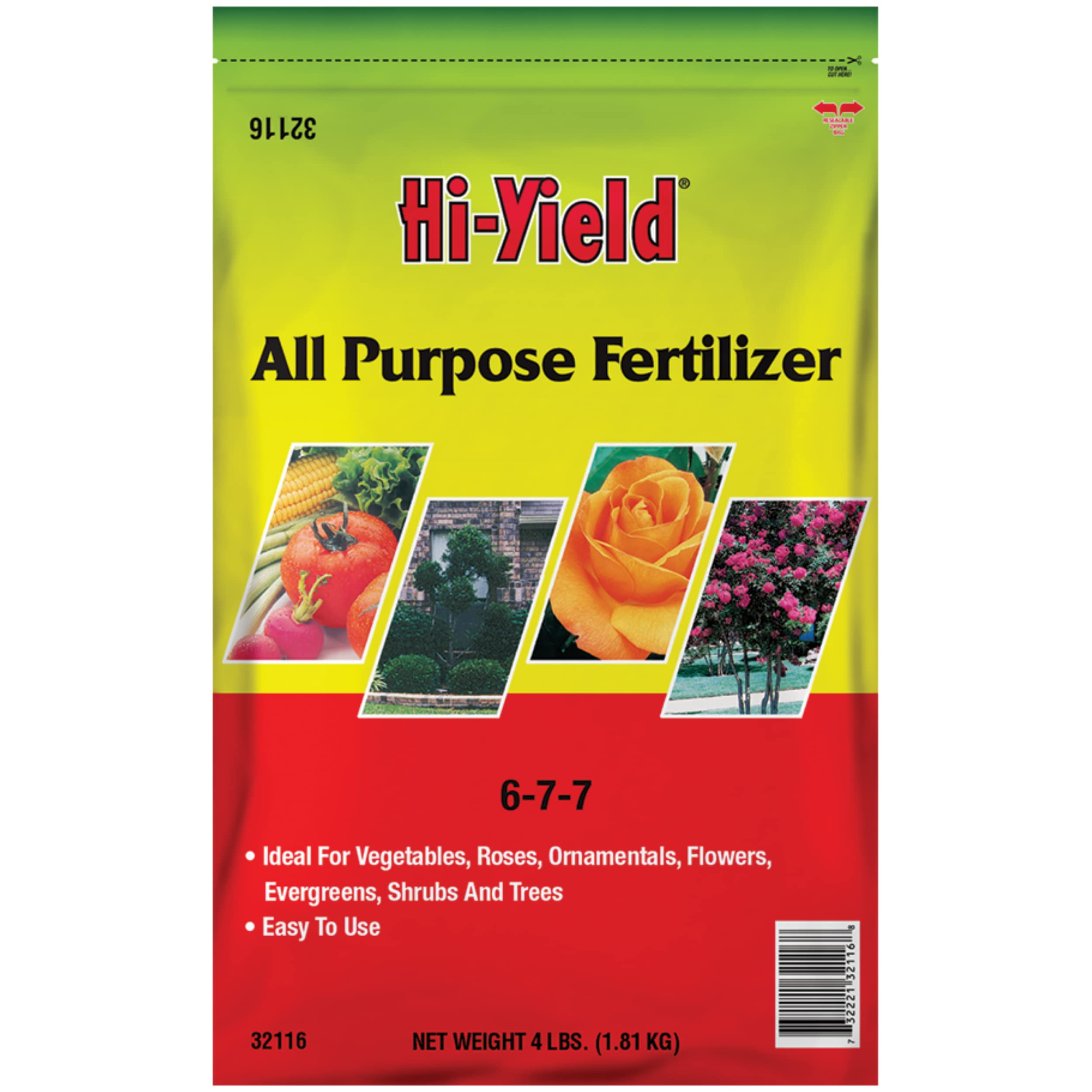 Hi-Yield (32116) All Purpose MMF7 Fertilizer 6-7-7 (4 lbs.) - Walmart.com