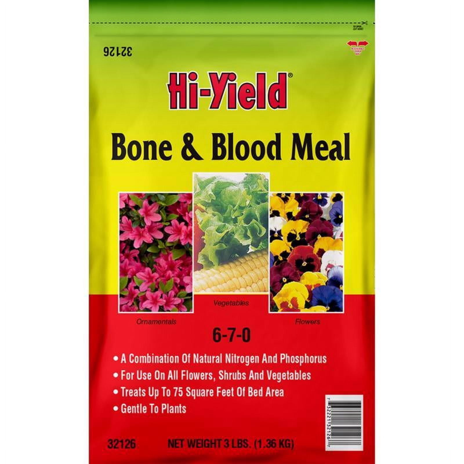 Hi-Yield Organic Blood and Bone Meal Fertilizer, 3 lb - Gardening Plant ...