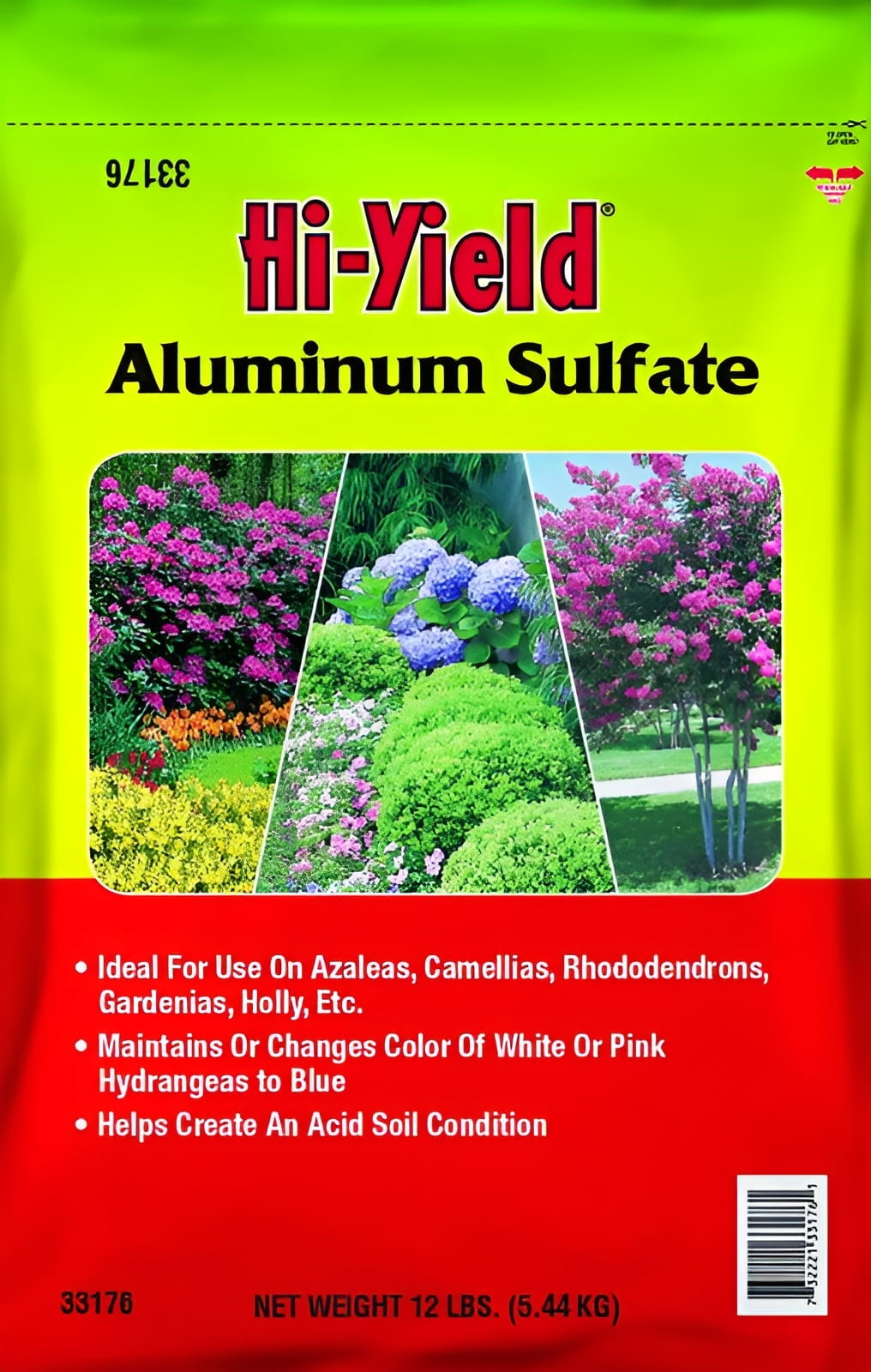 VPG Hi-Yield Aluminum Sulfate Soil Conditioner for Garden Plants, 12 ...