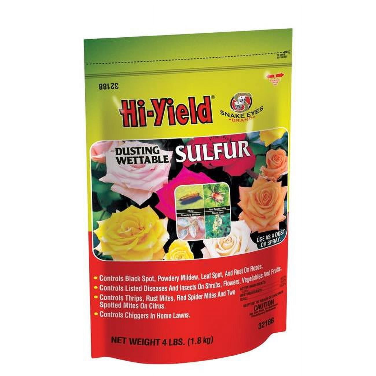 Hi-Yield 4 lbs Dusting Wettable Sulfur - Walmart.com
