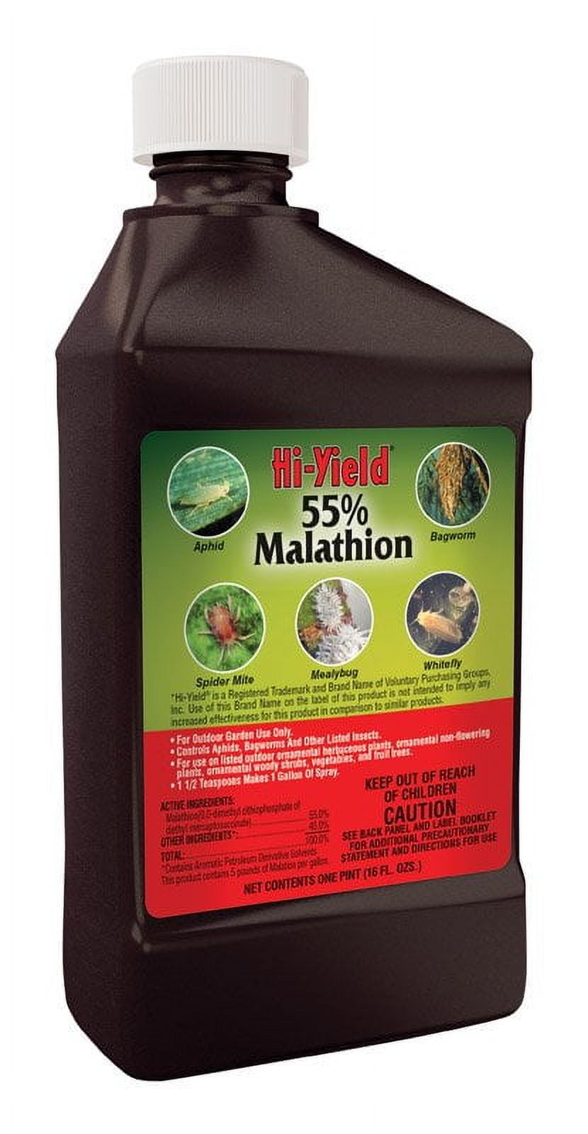 Hi-Yield 55% Malathion Insecticide Concentrate, Outdoor Garden Spray ...