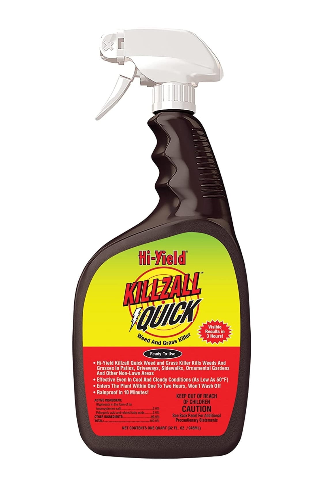 Hi-Yield Killzall 32 oz Herbicide, Quick Weed & Grass Killer, Ready-to ...