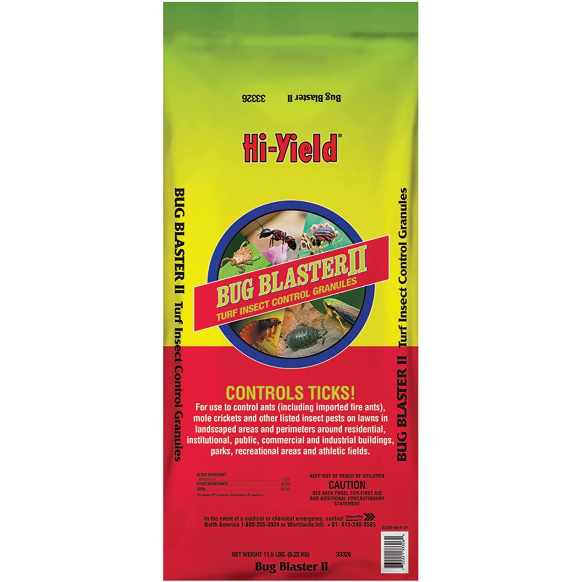 Hi-Yield Bug Blaster II Granules, 11.5 lbs, Outdoor Pest Control ...