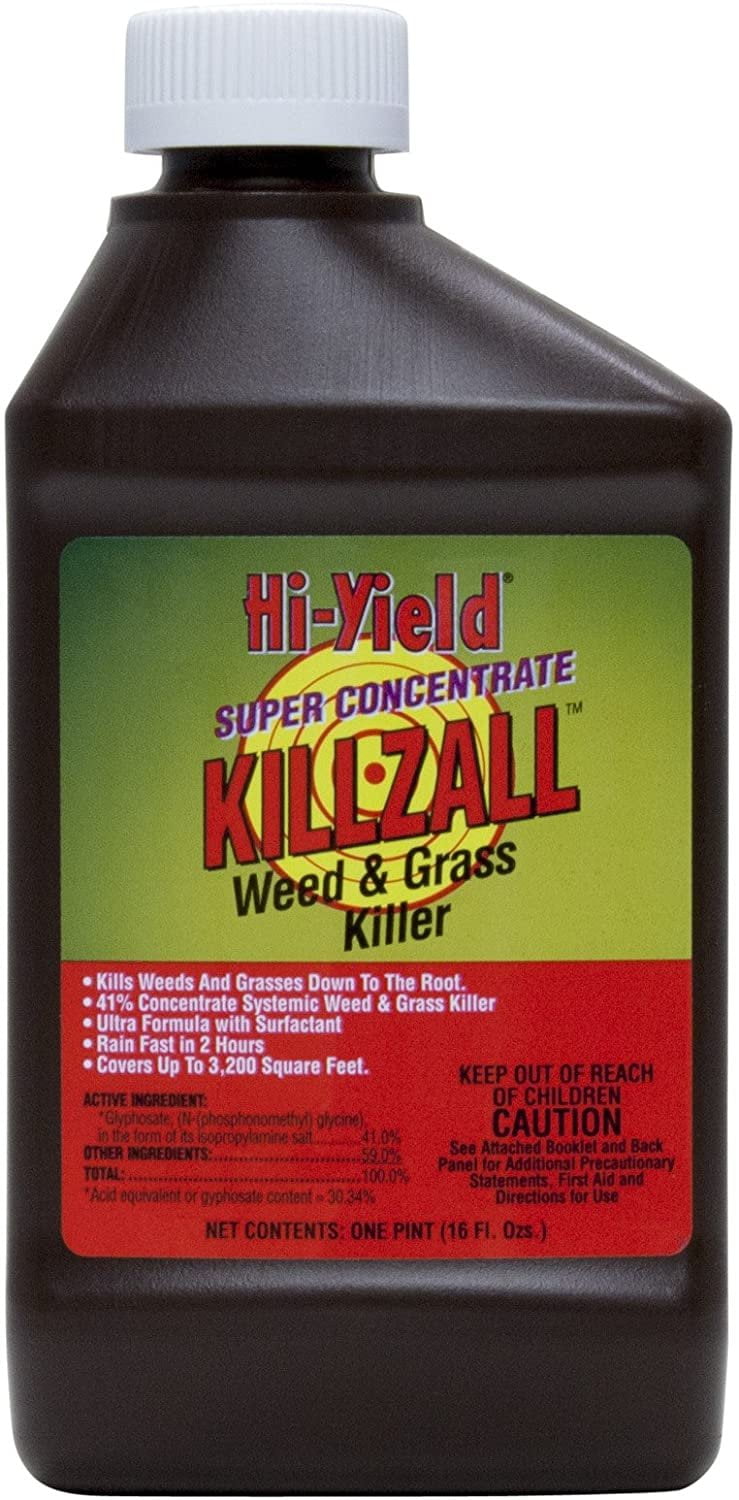 Hi-Yield Killzall Weed Killer, 41% Glyphosate, 16 Oz, Fast-Acting Spray ...
