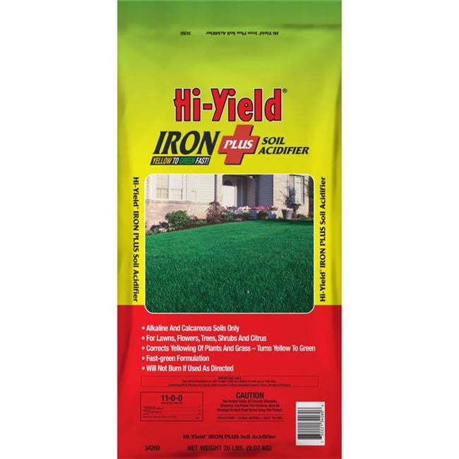Hi-Yield 7045776 Plus Soil Acidifier Plus Iron - 20 lbs - Walmart.com