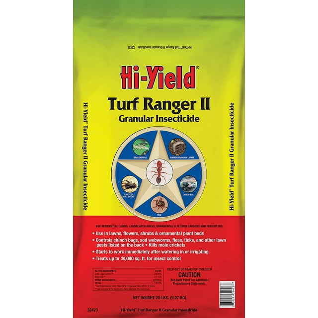 Hi-Yield Turf Ranger II, 20 lbs Granular Insect Killer for Lawns and ...